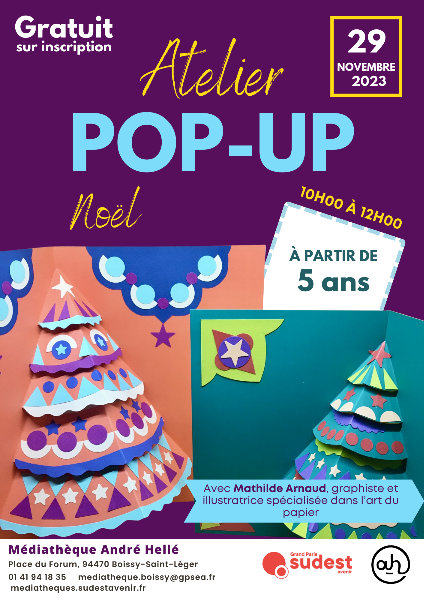 Événement Atelier Pop Up à Boissy St Léger Grand Paris Sud Est Avenir